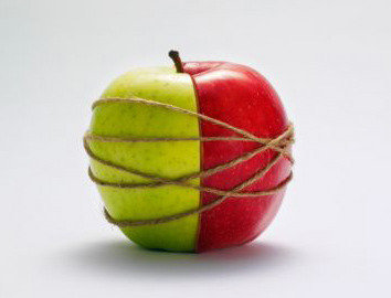 Chi ha detto che l'altra metà deve essere sempre la mela?