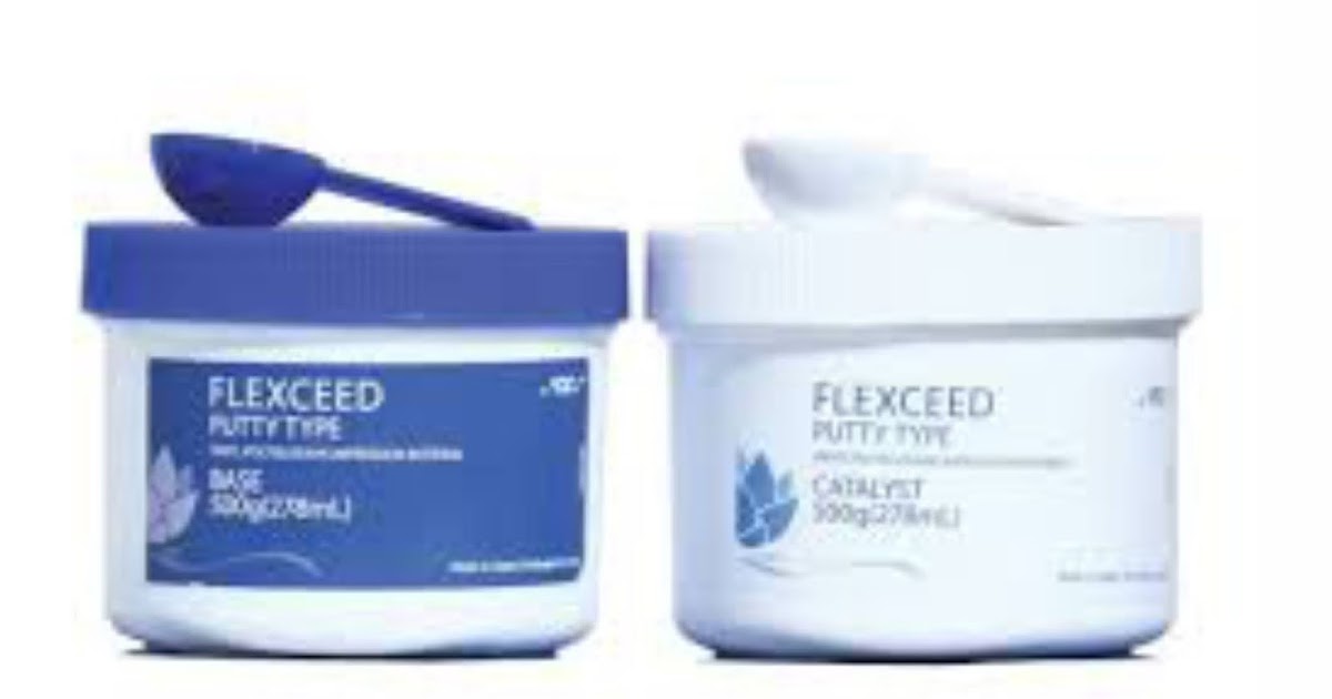 Putty Base Dan Catalyst Bahan Cetak Dental Putty / Light body Flexceed ...