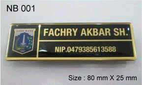 Name Badge - Name Tag - Nama Dada - Pin Nama