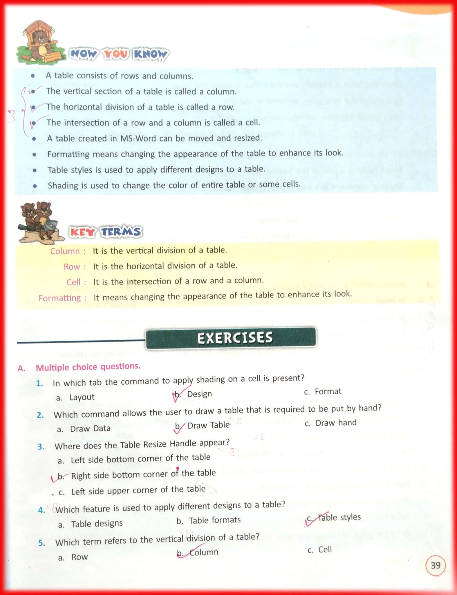 Chapter 4. Creating Tables in MS-Word (Text Book + Exercises ... Chapter 4. Creating Tables in MS-Word (Text Book + Exercises ...