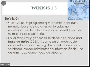BIBLIOTECA ESCOLAR Nº 11 DE 5: Winisis