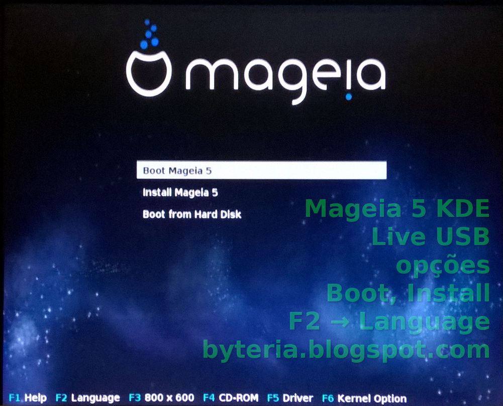 Byteria: Mageia 5 KDE Live USB