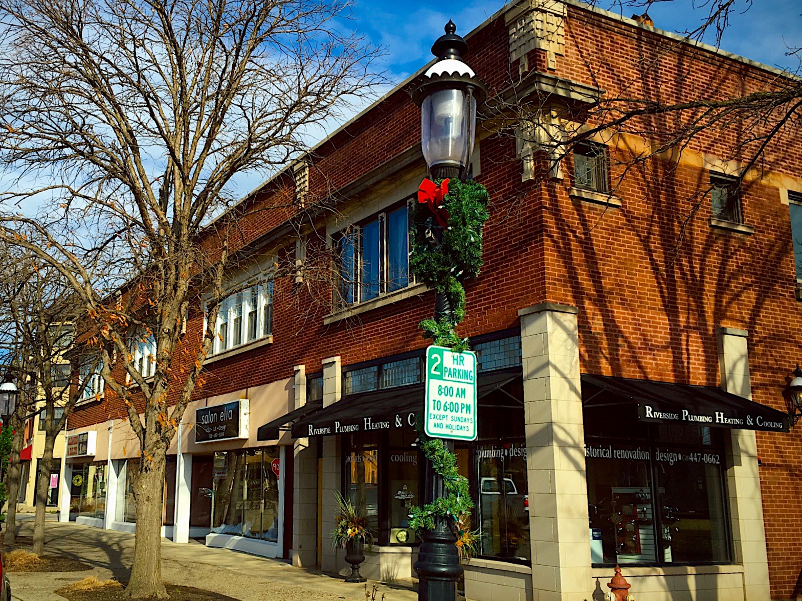 Christmas Eve 2015 in Riverside, Illinois