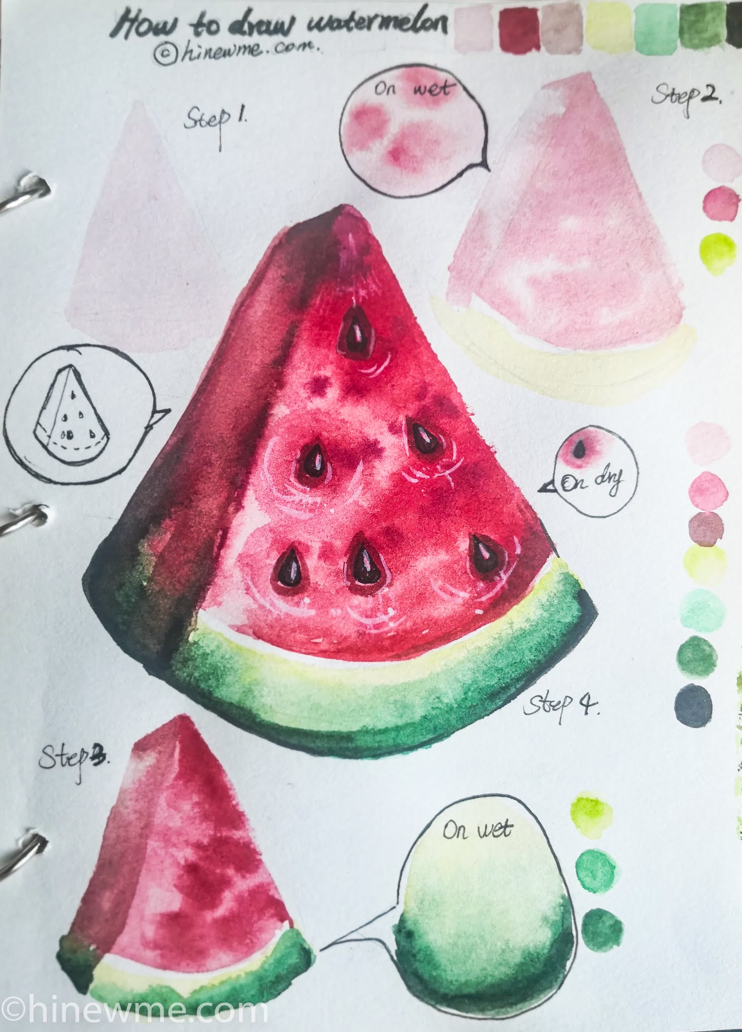 7 Watercolor technique, 6tips how to draw tutorial, come to see my ...