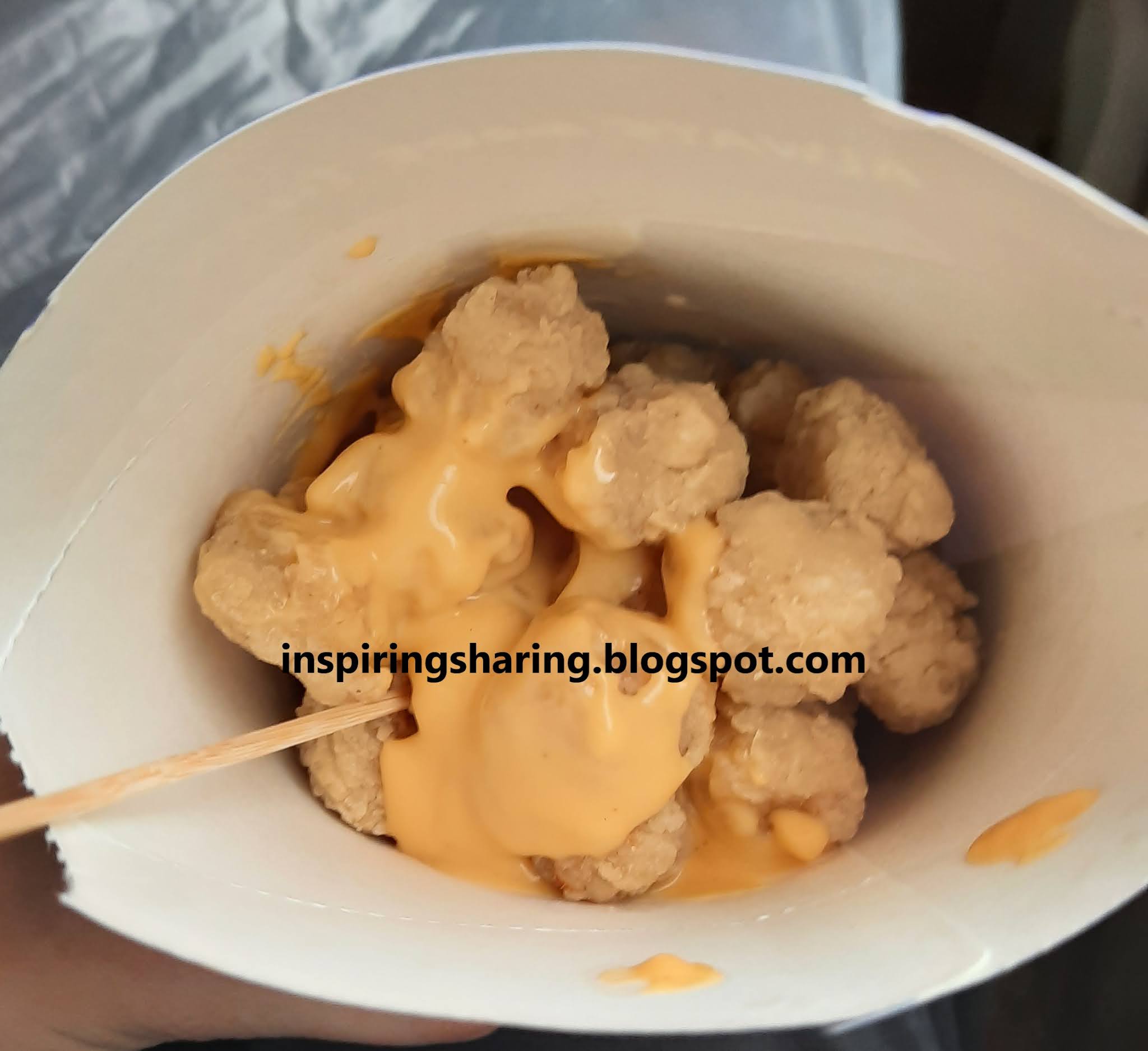 Review Tealive Cheezy Popcorn Chicken