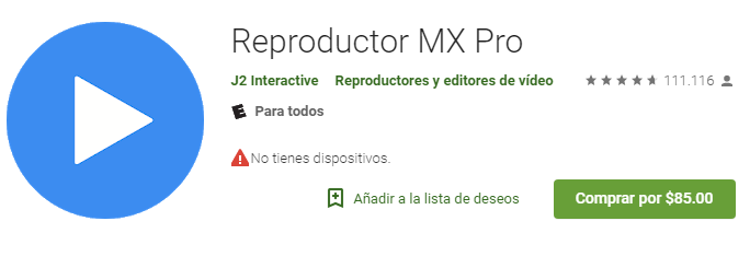 APLICACIONES Y PROGRAMAS FULL : Reproductor MX Pro