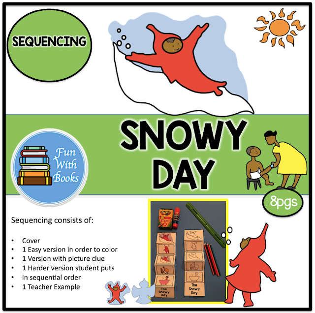 THE SNOWY DAY SEQUENCING ~ Book Units by Lynn