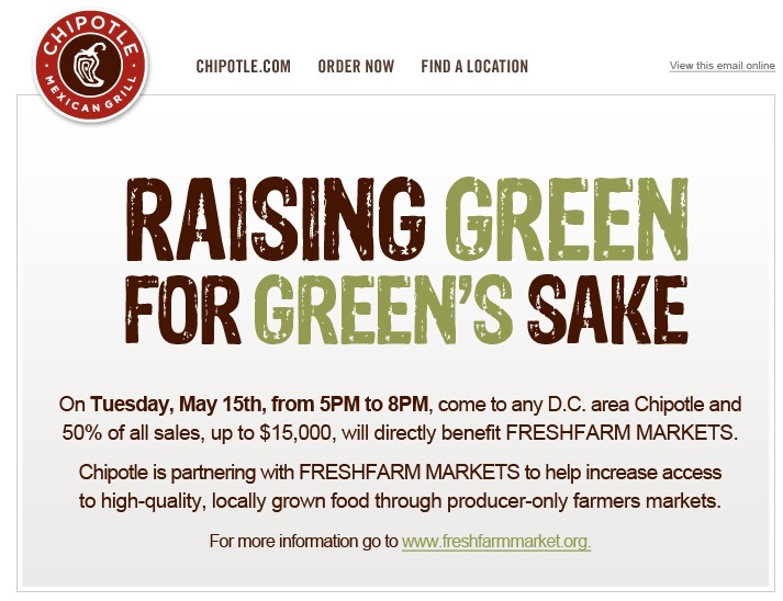 Thrifty DC Cook: Chipotle Sponsors FreshFarm Markets
