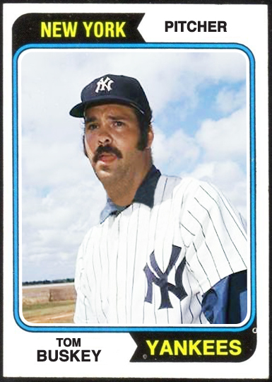 WHEN TOPPS HAD (BASE)BALLS!: NOT REALLY MISSING IN ACTION- 1974 TOM BUSKEY