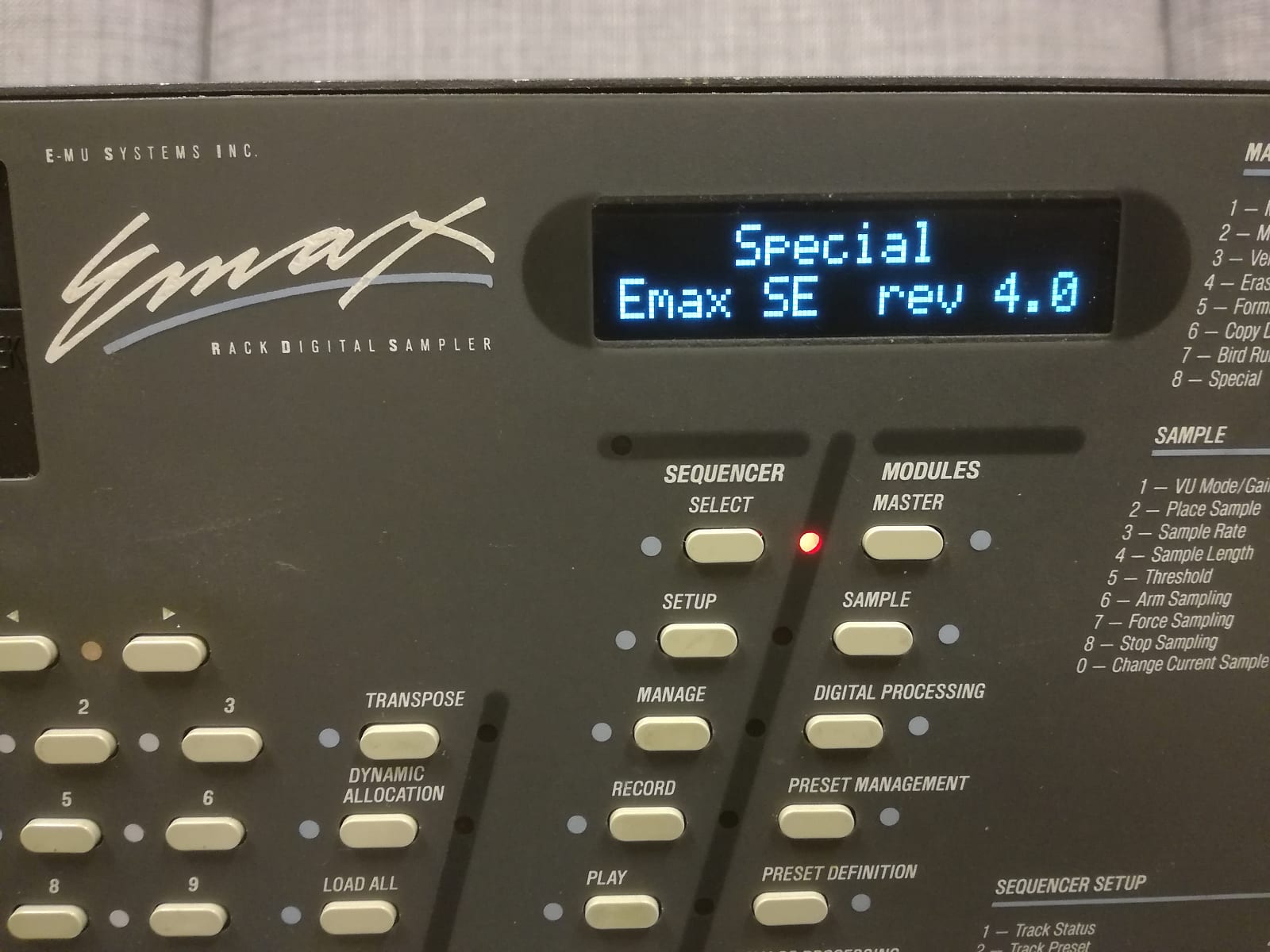 MATRIXSYNTH: E-MU Systems Emax I Rack w/ Upgrades