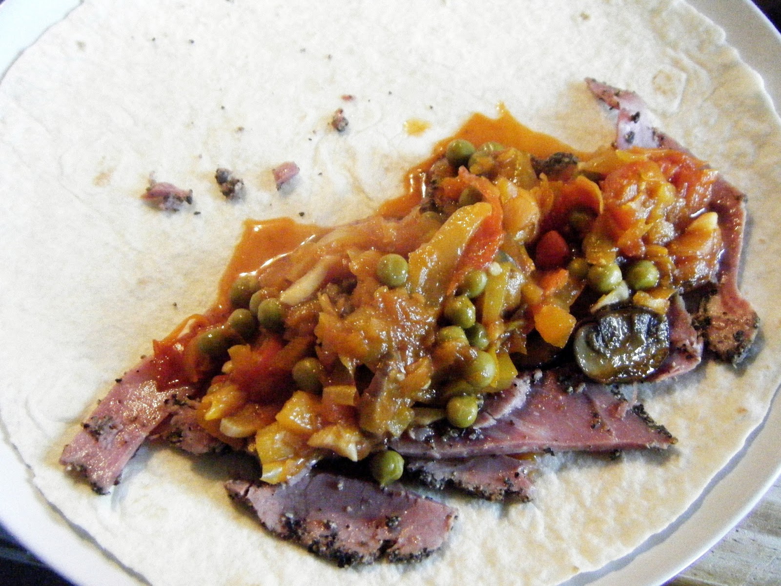 Thomas Yaeger's Transcendental Kitchen: Peppered Pastrami Wrap