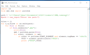 Leer UUID de XML en listado de archivos con Python
