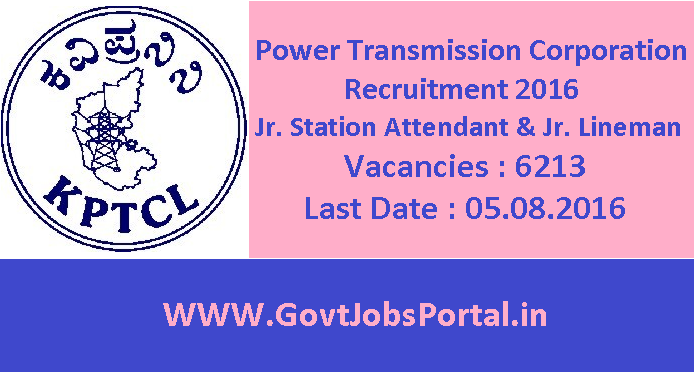 Power Transmission Corporation Recruitment for 6213 Jr. Station ...