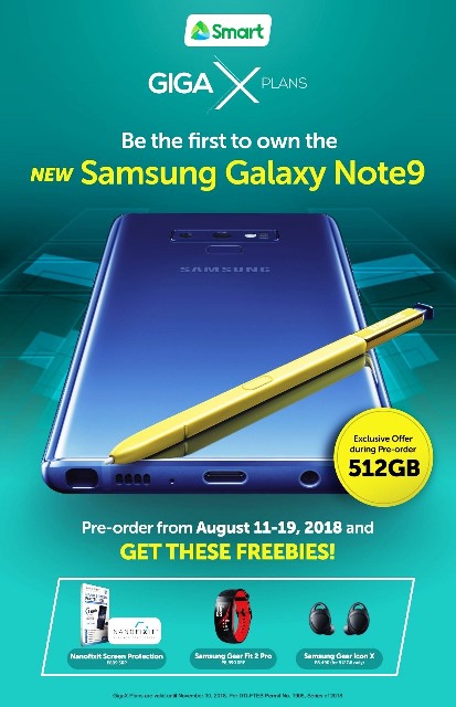 Smart Offers Samsung Galaxy Note9 Comes With Up To Php18k Worth Of