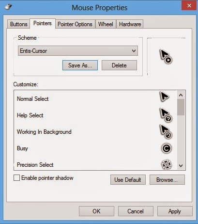 Kumpulan Download Gratis Pointer (Cursor) Entis-Cursor Keren