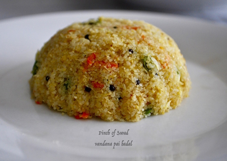 Pinch Of Swad - taste that hits the spot!: Varai Upma (Cracked Wheat ...