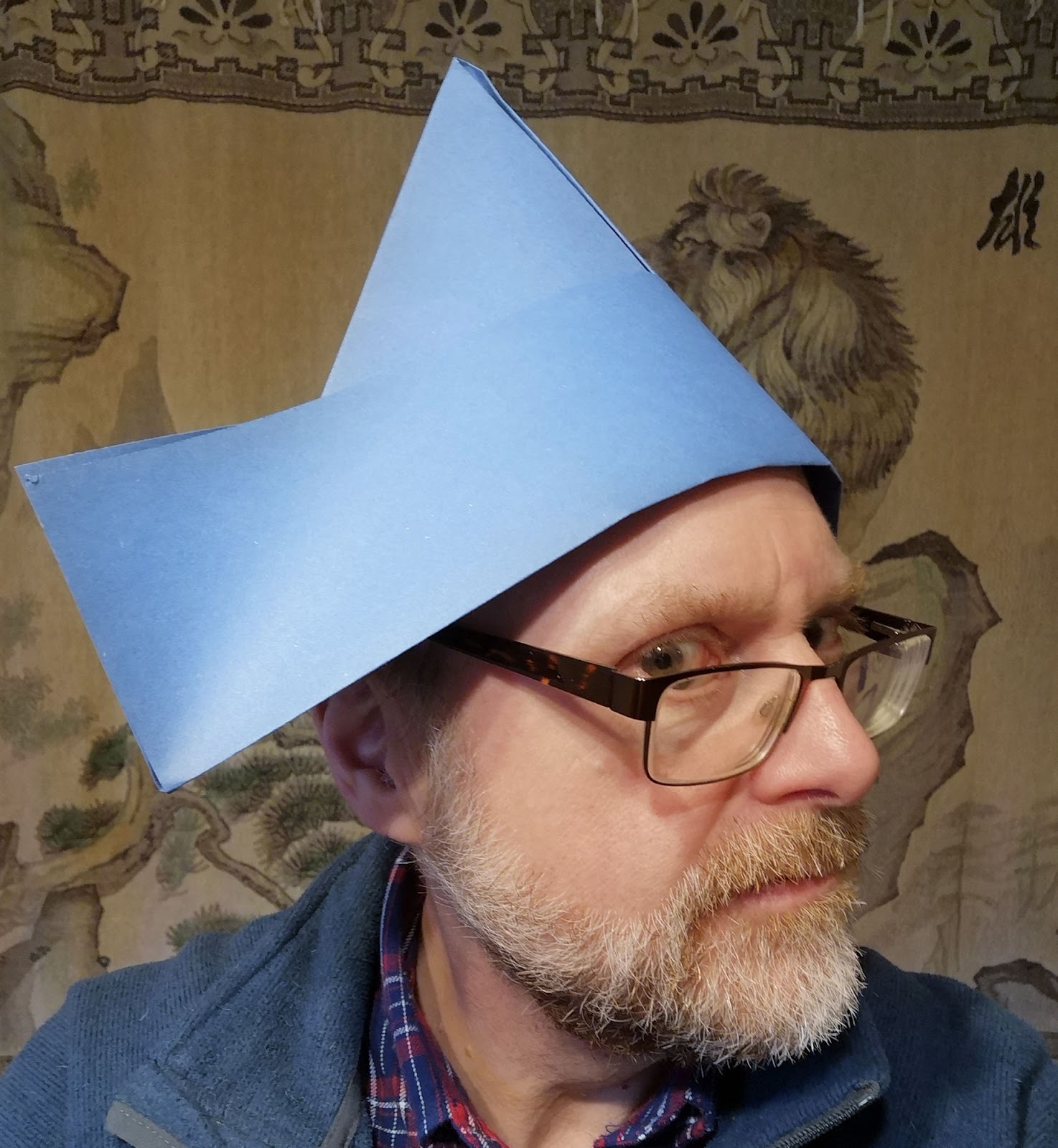 Richard in a Hat: Basic Origami Hat