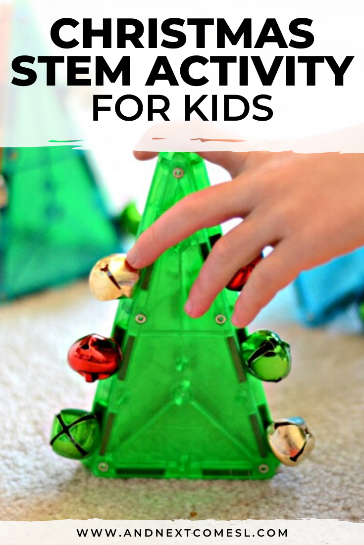 Christmas STEM Activity for Kids with Magna-Tiles & Jingle Bells | And ...