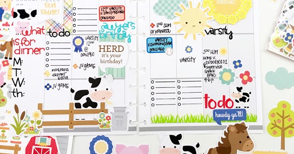 Doodlebug Design Inc Blog: Down On The Farm | Planner Pages with Jennie