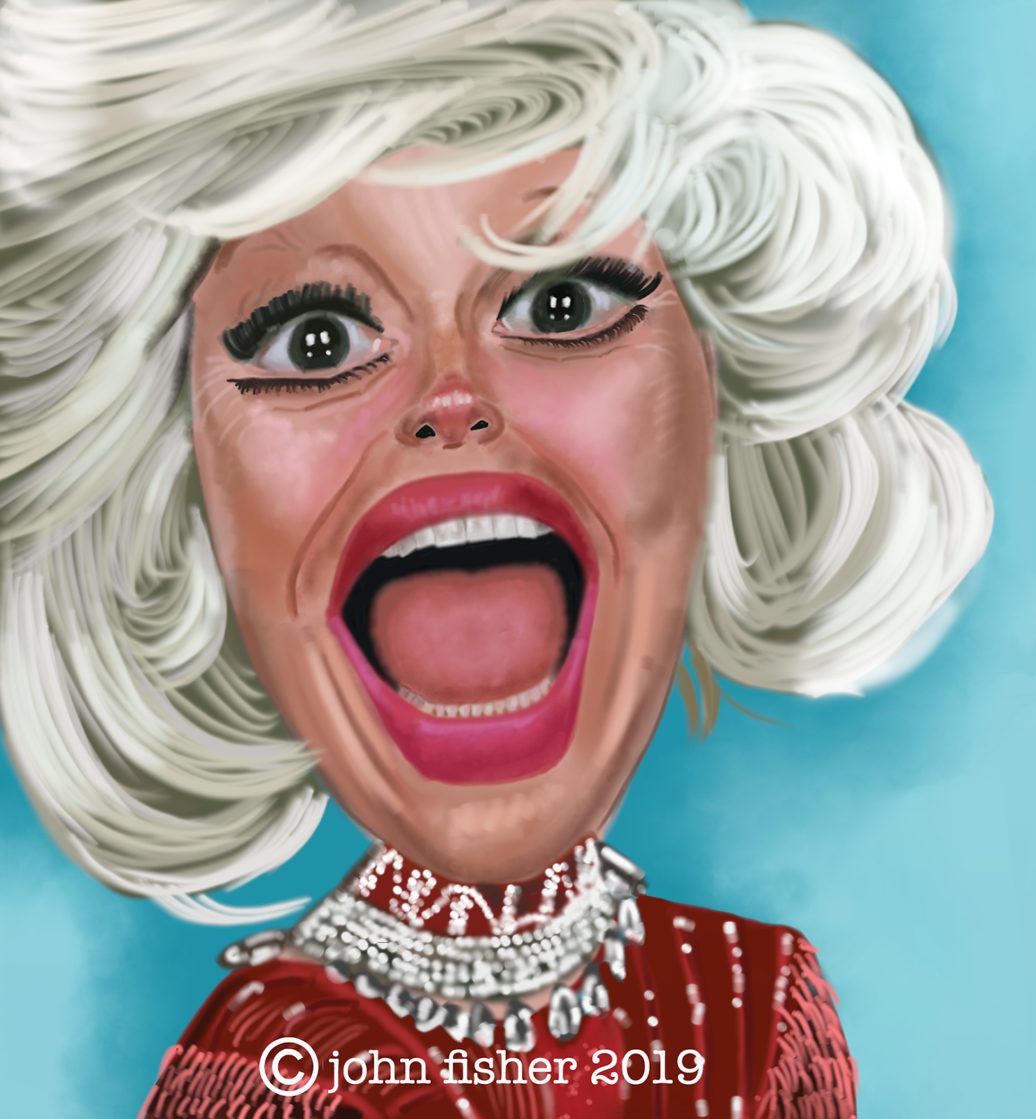 The Art of John Fisher: Carol Channing..RIP
