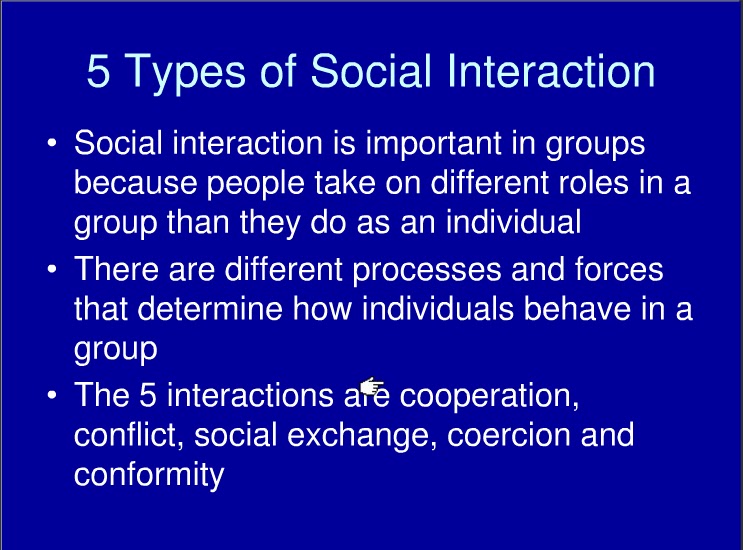 Pak-education-forum: Types Of Social Interaction