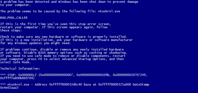 How to Fix Win 7 Blue Screen of Death | Net Innovation