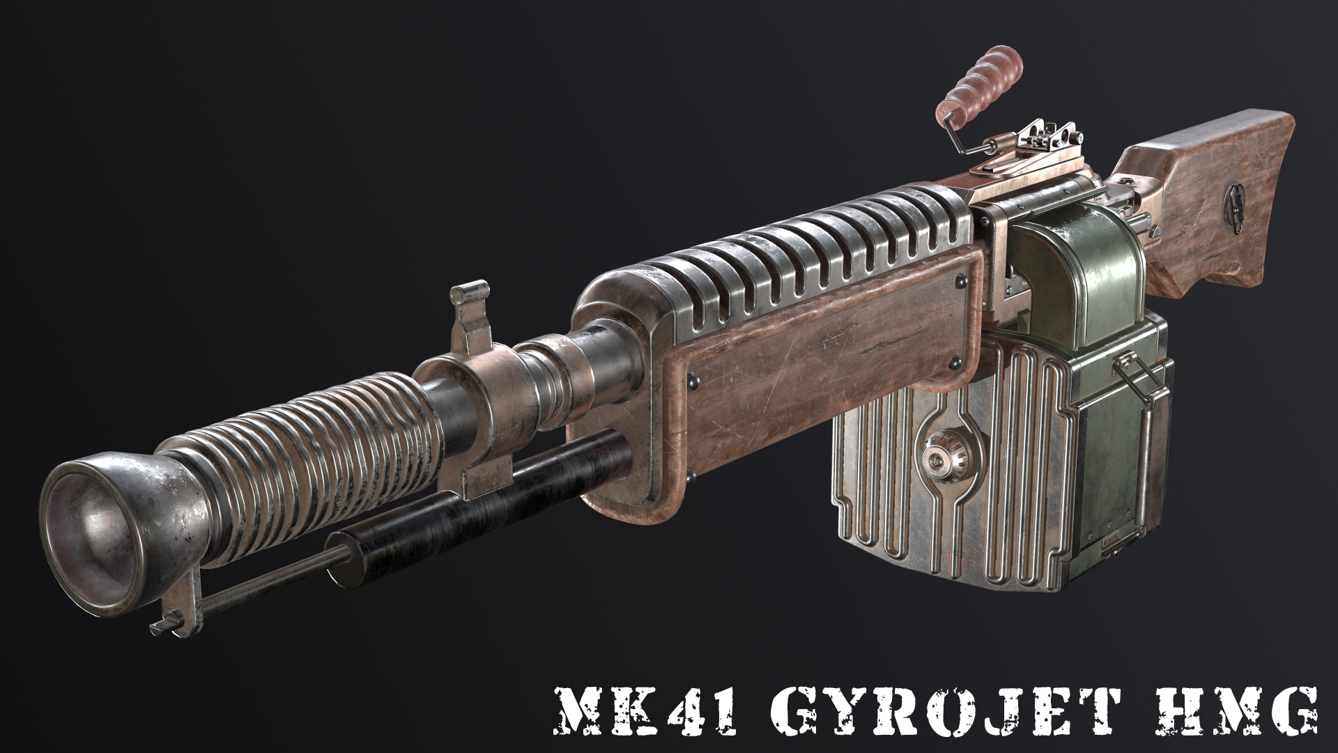 An /fog/ Anon's Fallout 4 Mod List: Mk 41 Gyrojet Heavy Machine Gun