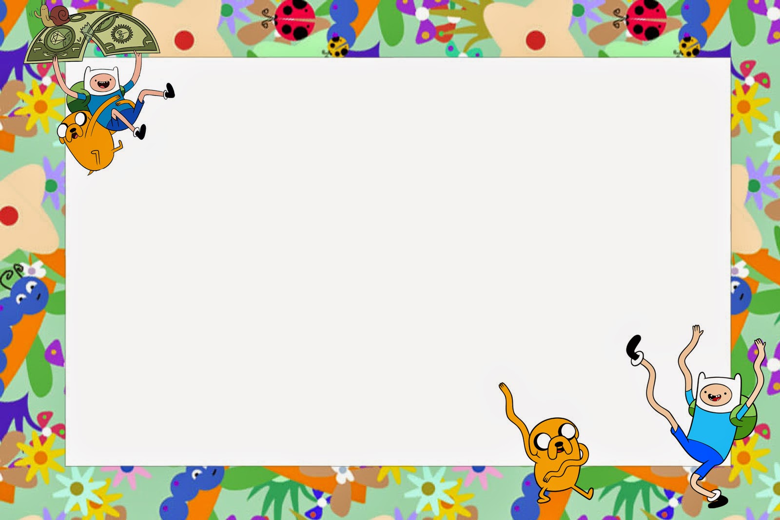 Adventure Time: Free Printable Invitations. - Oh My Fiesta! in english