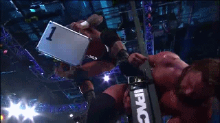 Leaves the Top Corner with Briefcase