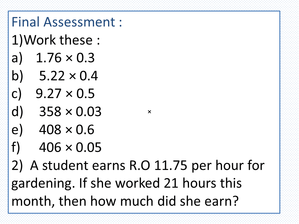 Math 7: DISTANCE LEARNING