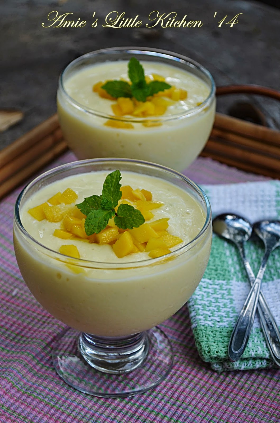 Smoothies Mangga Manila & Epal Hijau - Amie's Little Kitchen