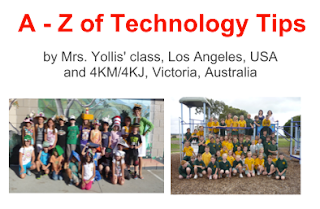 Mrs. Yollis' Classroom Blog: Collaboration: A-Z Technology Tips!