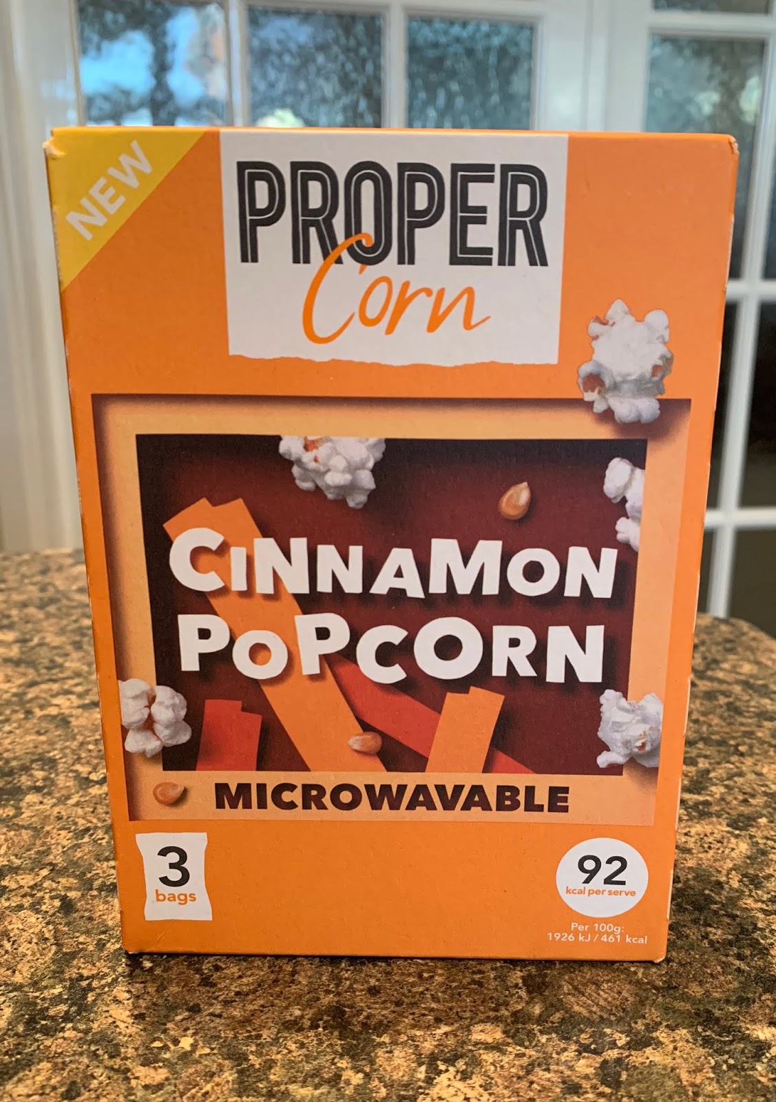 FOODSTUFF FINDS: Proper Corn Microwavable Cinnamon Popcorn (Asda) By ...
