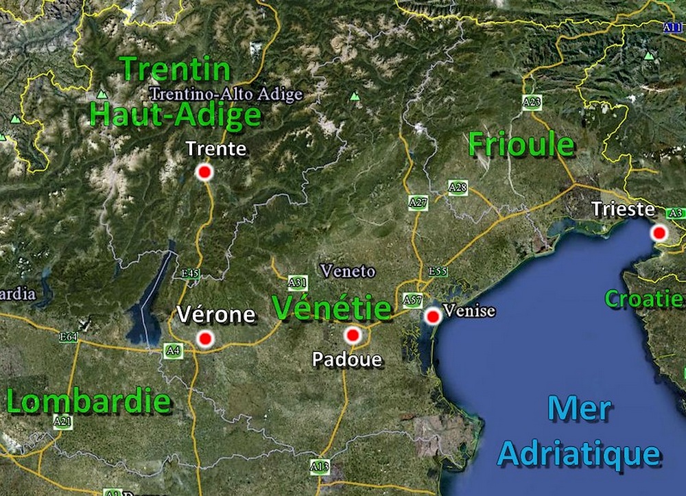 Coins du Monde: ITALIE - Vénétie - Vérone, Piazza delle Erbe & la Torre ...