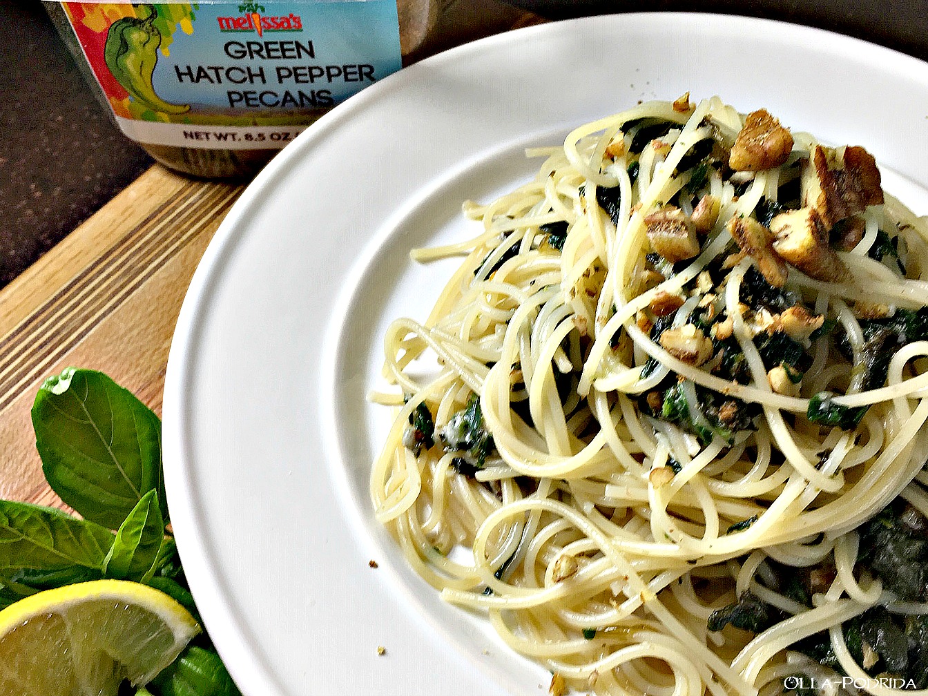 Olla-Podrida: Peppery Pecan Pasta Florentine