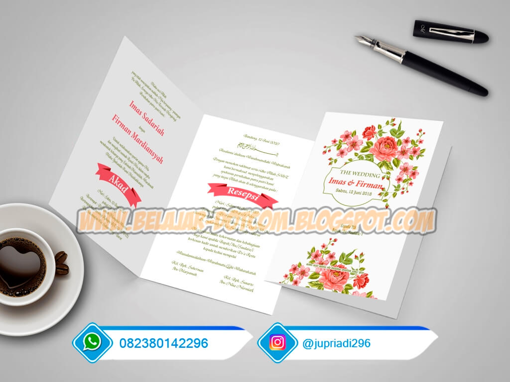 30 Download Desain Undangan Custome Format Psd Minimalis - Kumpulan ...
