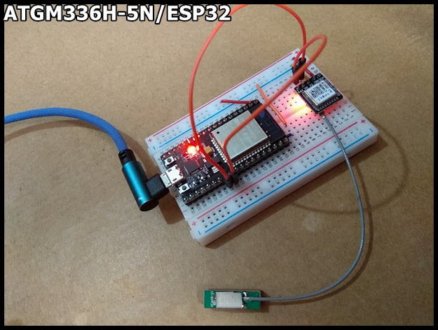 Arduino-er: ATGM336H-5N/ESP32, read GPS position using TinyGPS++