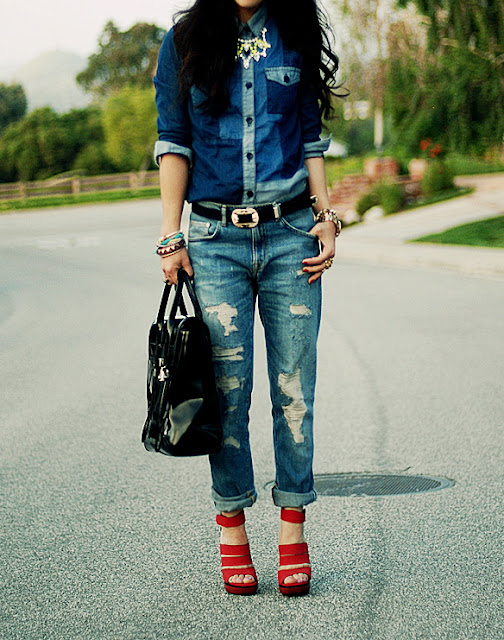 The Style Climber: Tears To The Eyes FAB!!! Thursday - Denim on Denim Love