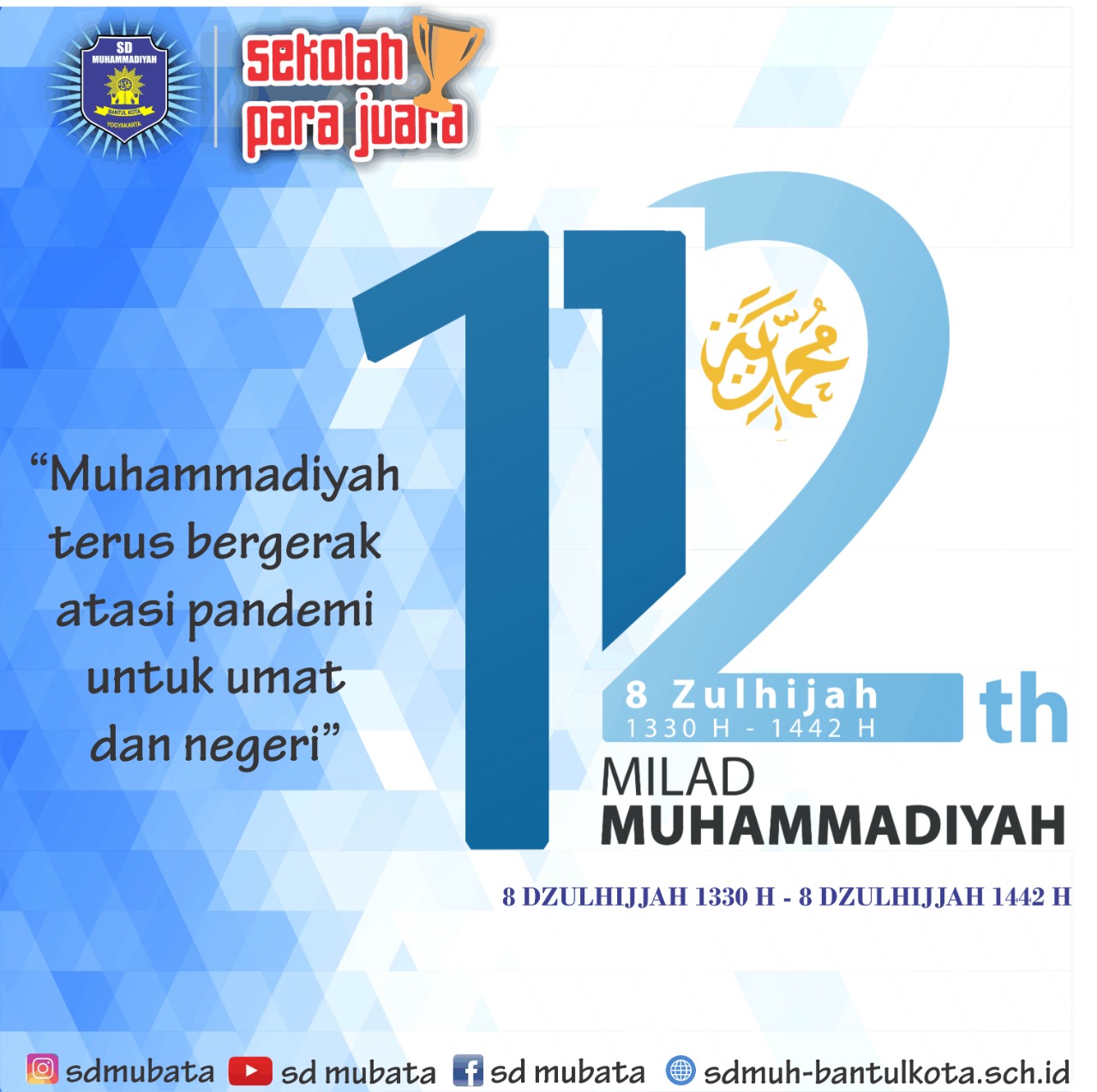 MILAD MUHAMMADIYAH KE 112 | SD Muhammadiyah Bantul Kota