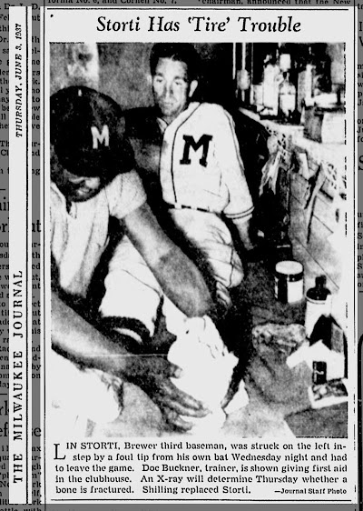 Borchert Field: Storti With the 'Doc', 1937