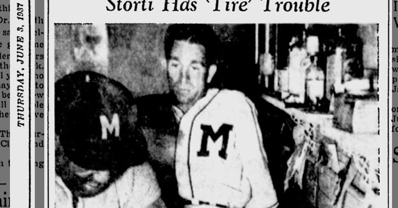 Borchert Field: Storti With the 'Doc', 1937