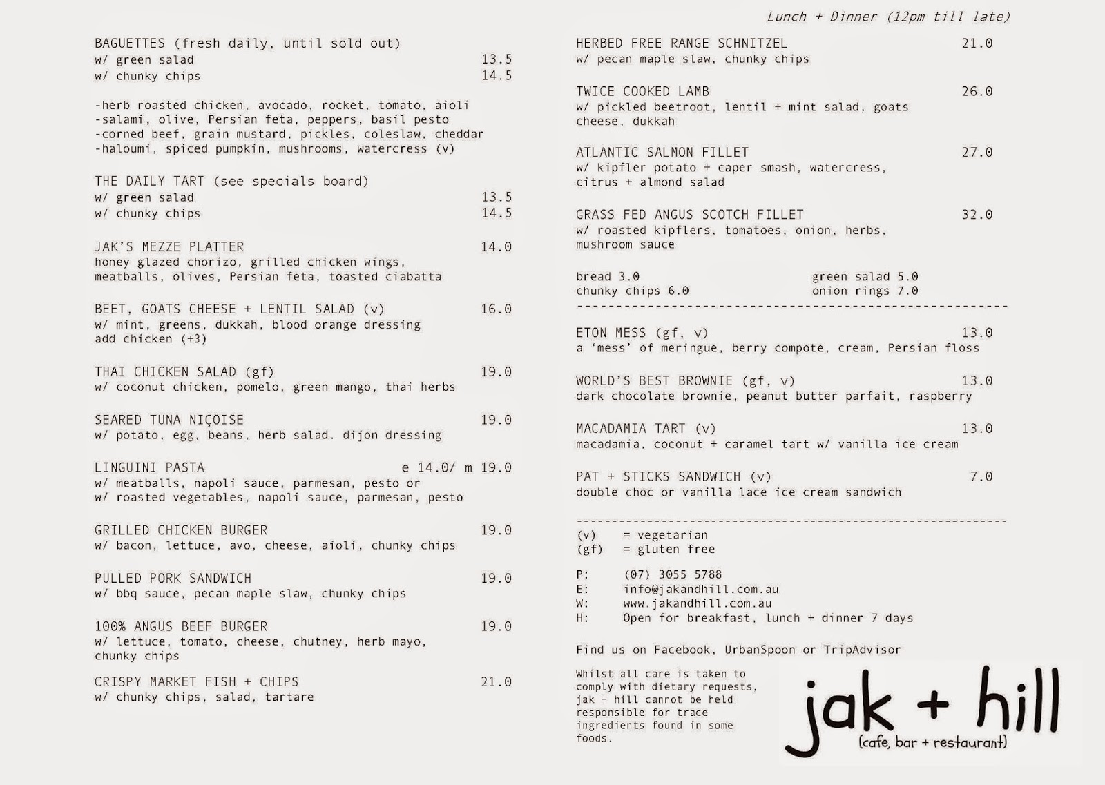 The Food Extinguisher: Jak+Hill - 40 Astor Terrace, Spring Hill QLD 4000