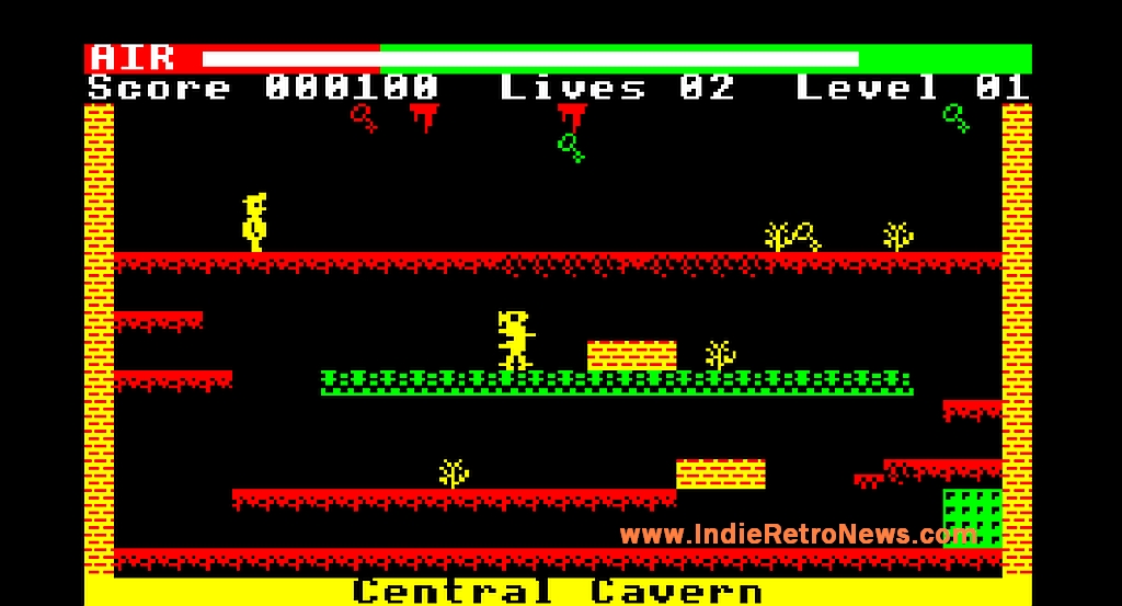 Indie Retro News Manic Miner A Great Classic As An 8 Bit Game For The Acorn Electron
