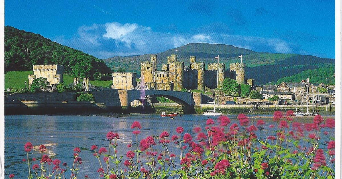 A Journey of Postcards: A postcard from Wales: Conwy Castle