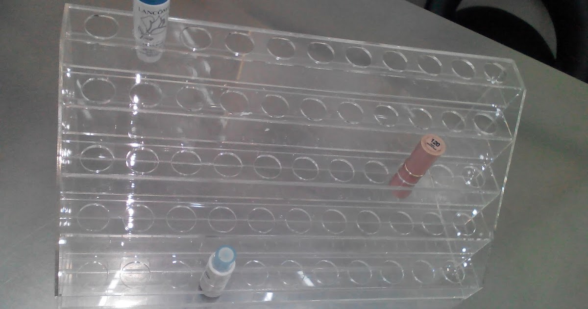 REMY KL - RAK RACK DISPLAY: Rak Akrilik Lipstik dan Perfume 55 Lubang 5 ...