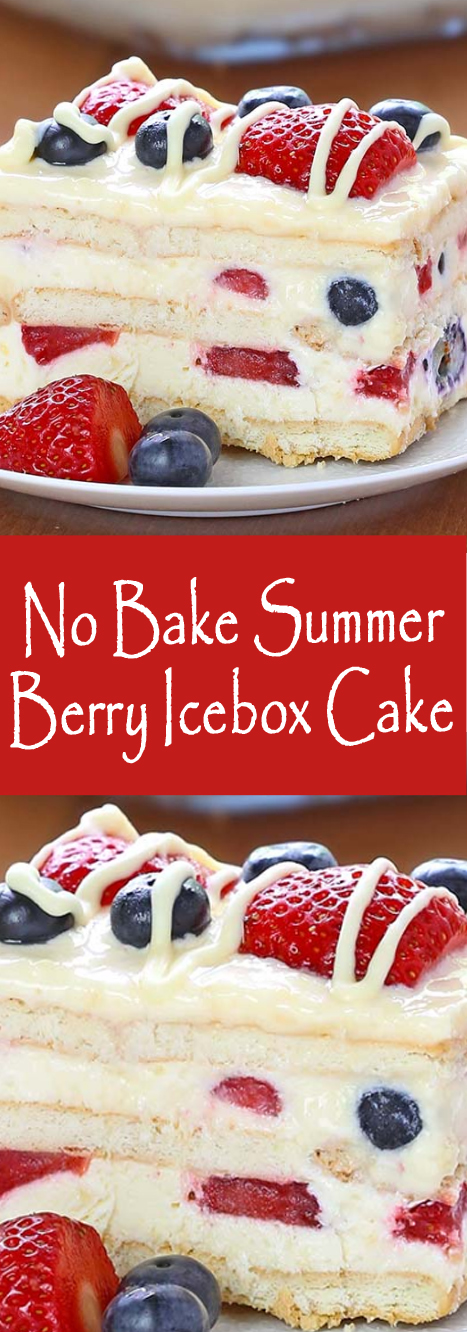 Recipe No Bake Summer Berry Icebox Cake #cake #recipe - Health Tips