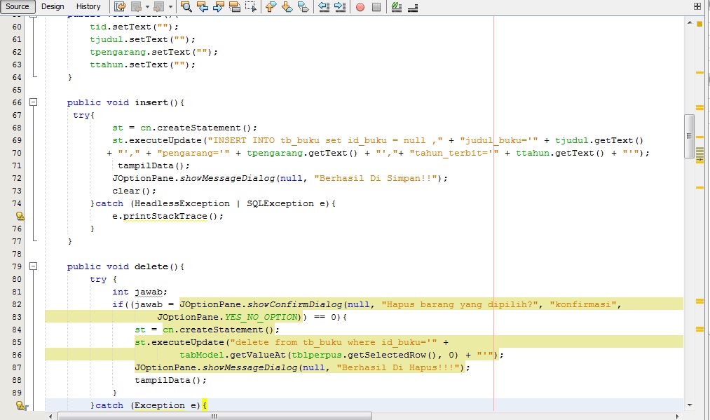 Java neatbeans: Membuat Sistem CRUD dan Search Di Java NetBeans