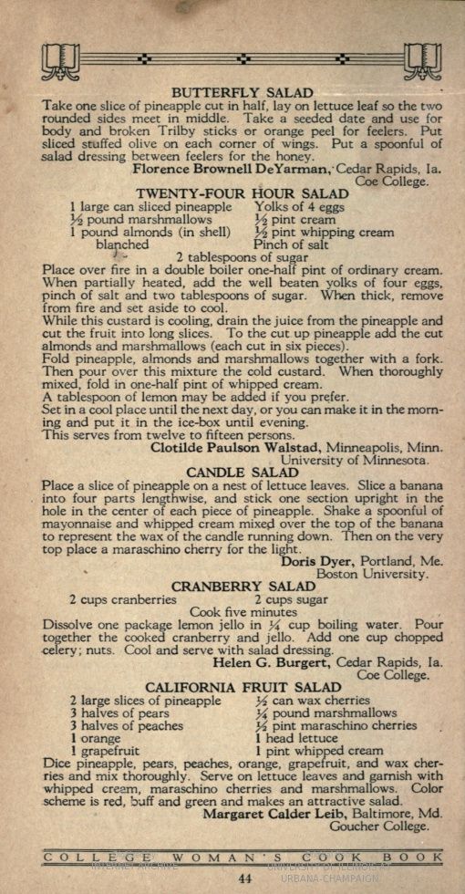 Grandma's Vintage Recipes: OLD SALAD RECIPES