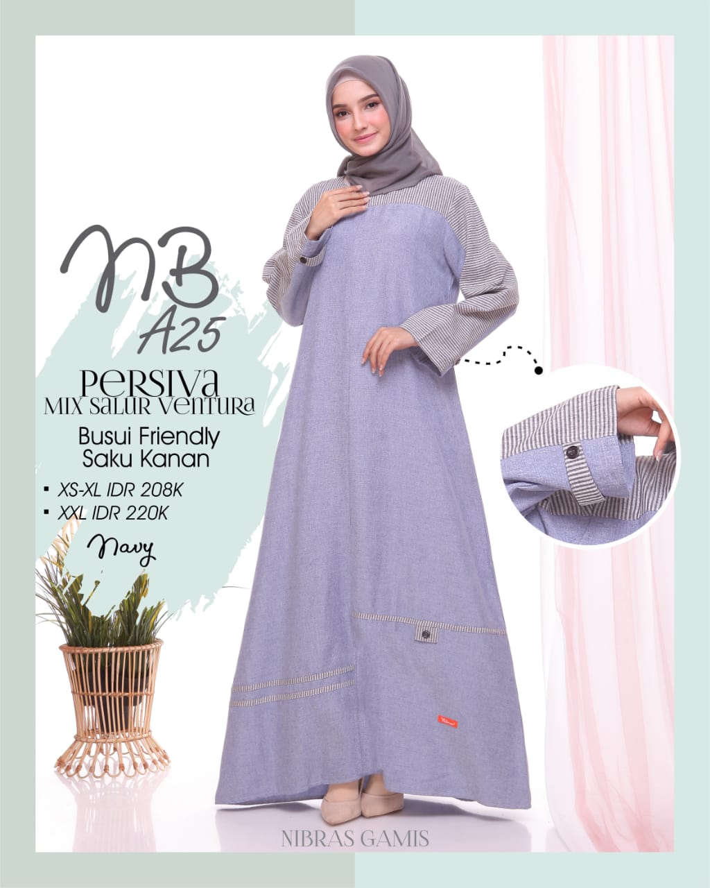 KATALOG GAMIS NIBRAS TERBARU NB A25