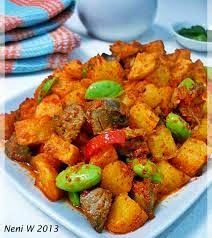 Resep sambal goreng ati ampela kentang enak dan nikmat